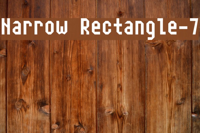 Narrow Rectangle-7 Font - FFonts.net
