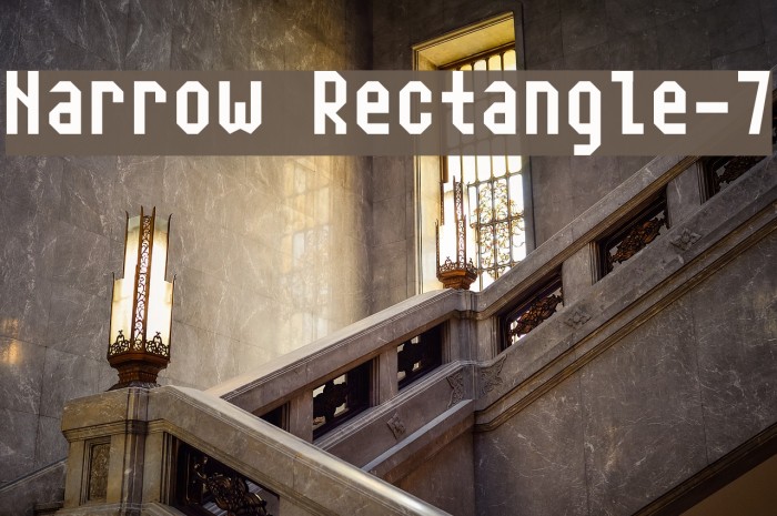 Narrow Rectangle-7 Font - FFonts.net