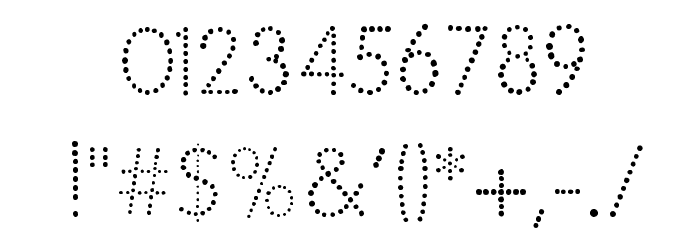 National Primary Dotted Font - FFonts.net