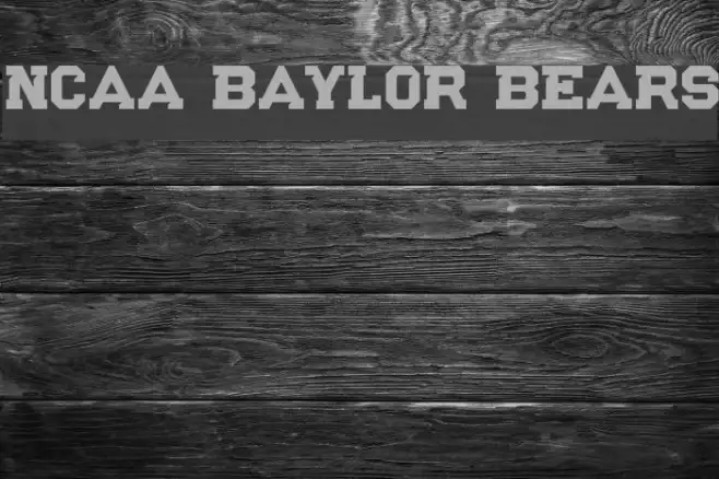 NCAA Baylor Bears Font | Free Download (TTF/OTF) | FFonts.net