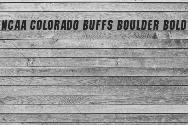 NCAA Colorado Buffs Boulder Bold Font | Free Download (TTF/O