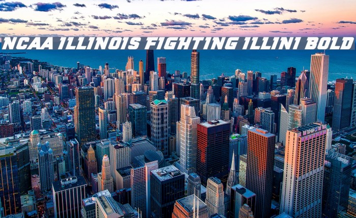 NCAA Illinois Fighting Illini Bold Font - FFonts.net