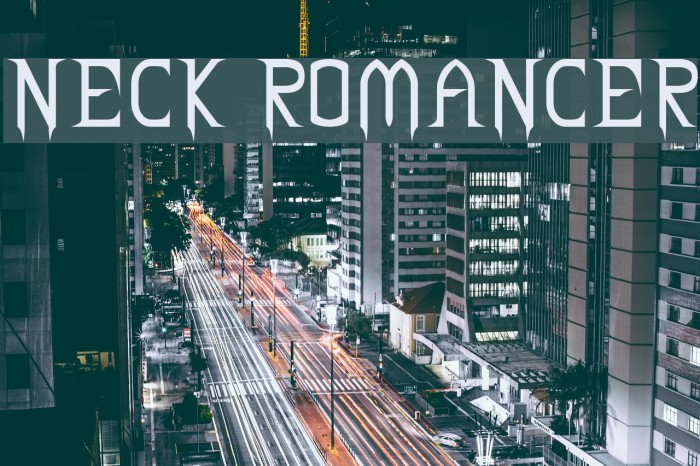 NECK ROMANCER Font - FFonts.net