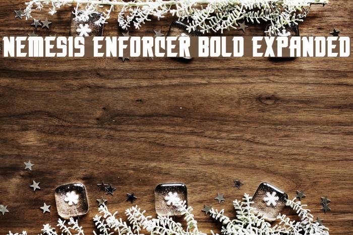 Nemesis Enforcer Bold Expanded Font - FFonts.net