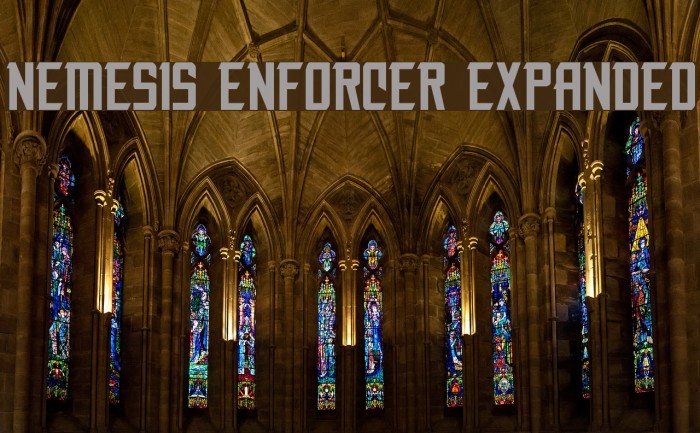Nemesis Enforcer Expanded Font - FFonts.net