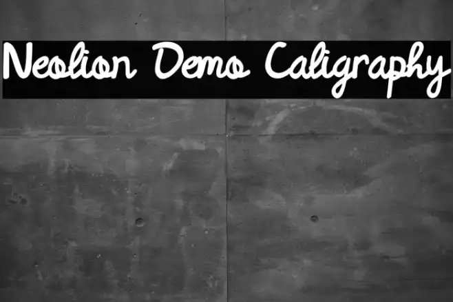 Neolion Demo Caligraphy Font | Free Download (TTF/OTF) | FFonts.net