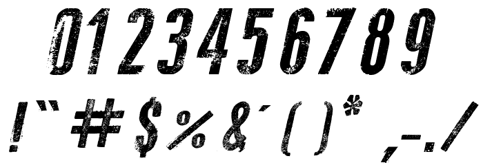 New Press Eroded Italic Font - FFonts.net