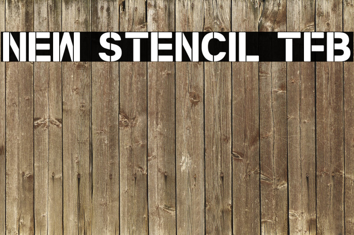 New Stencil tfb Font - FFonts.net