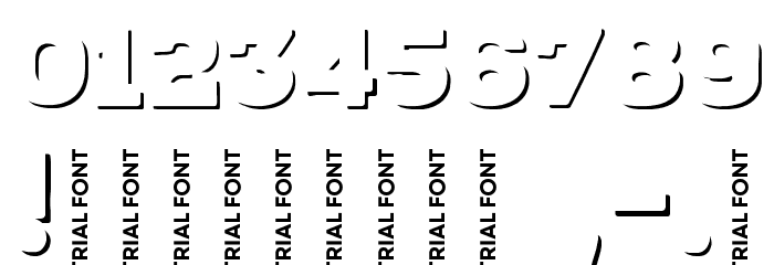 Nexa Rust Slab-Trial Shadow Font - FFonts.net