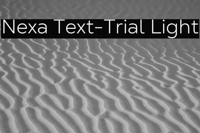 Nexa Text-Trial Light Font | Free Download (TTF/OTF) | FFonts.net
