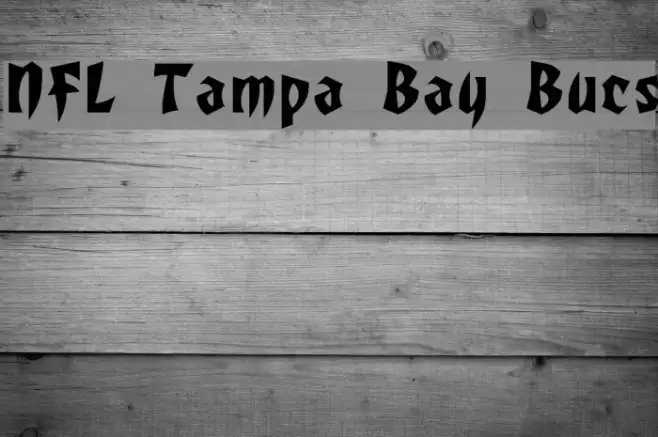 NFL Tampa Bay Bucs Font | Free Download (TTF/OTF) | FFonts.n
