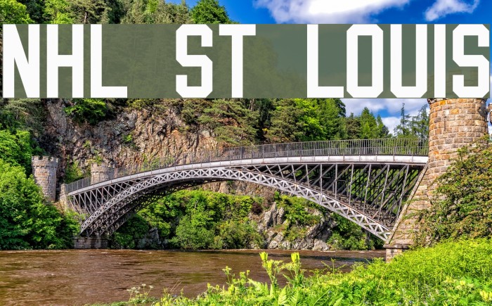 NHL St Louis Font - FFonts.net