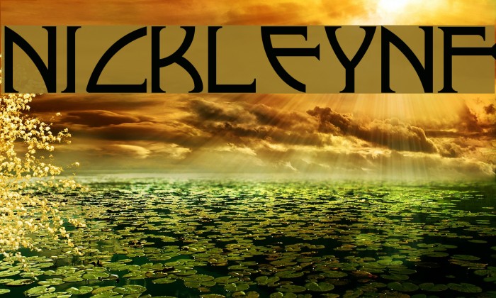 NickleyNF Font - FFonts.net