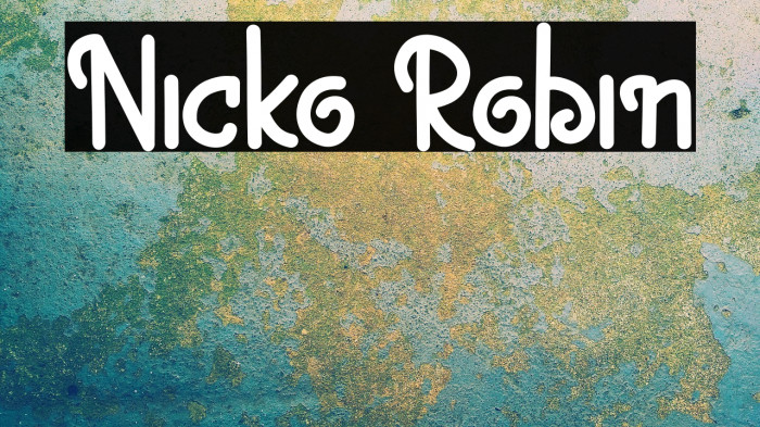 Nicko Robin Font - FFonts.net