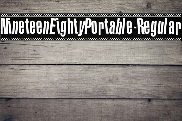 NineteenEightyPortable-Regular Font - FFonts.net