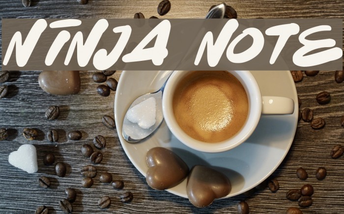 Ninja Note Font - FFonts.net