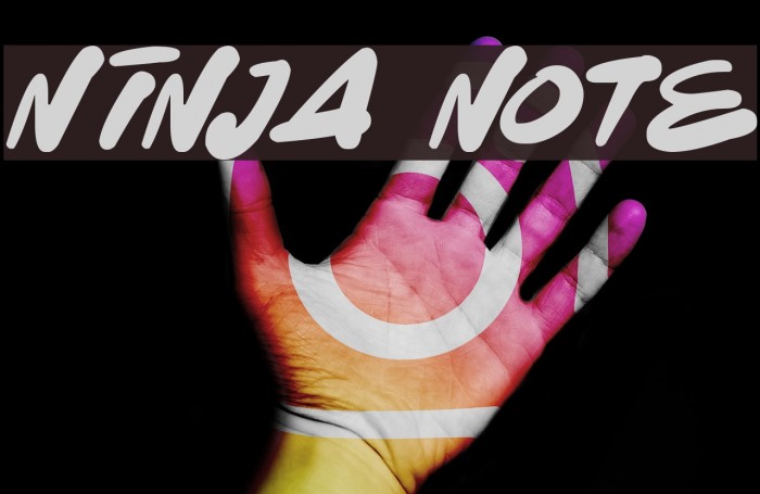 Ninja Note Font - FFonts.net