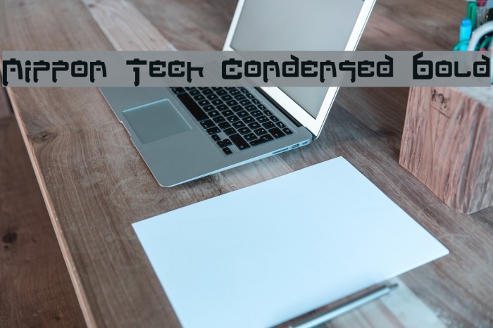 Nippon Tech Condensed Bold Font - FFonts.net