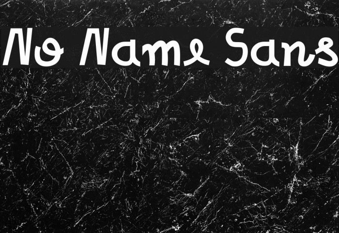 No Name Sans Font - FFonts.net