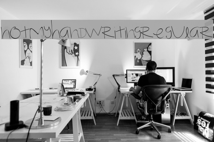 NotMyHandwriting-Regular Font - FFonts.net