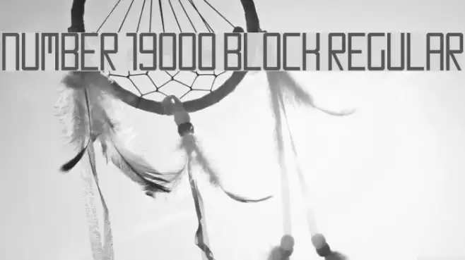 Number 19000 Block Regular Font | Free Download (TTF/OTF)