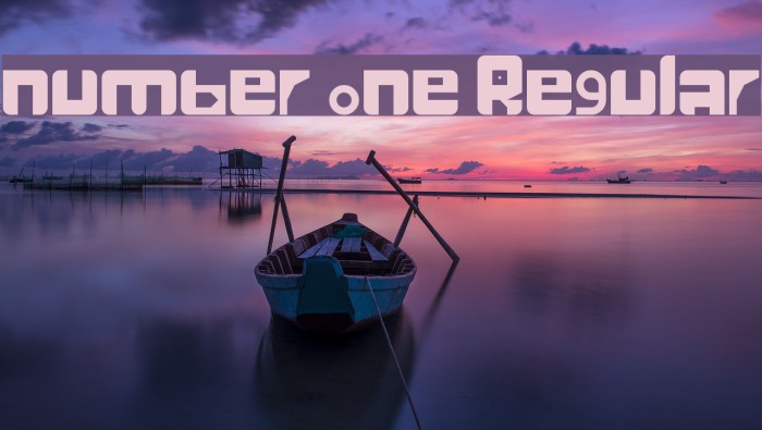 number one Regular Font - FFonts.net