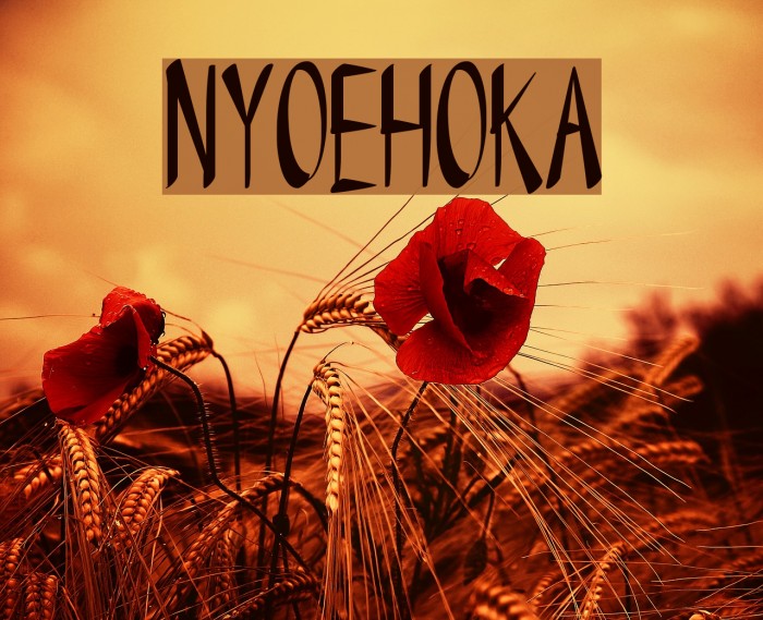 NYOEHOKA Font - FFonts.net
