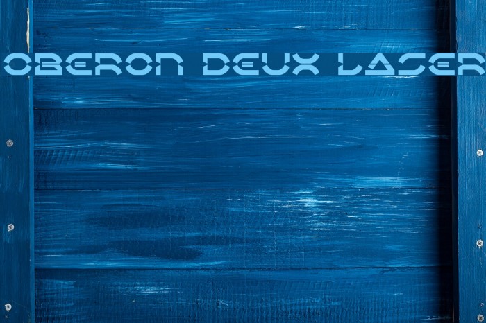 Oberon Deux Laser Font - FFonts.net