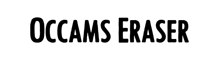 Occams Eraser Font - FFonts.net Occams Eraser Font - FFonts.net