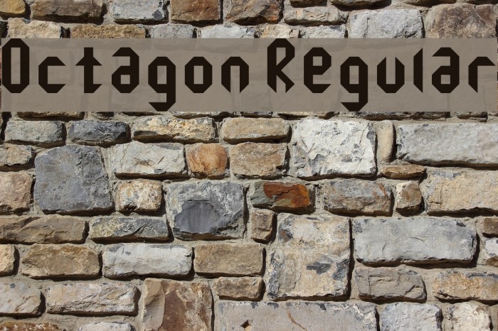 Octagon Regular Font - FFonts.net