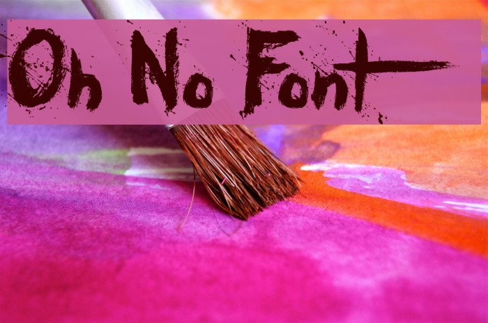 Oh No Font - FFonts.net