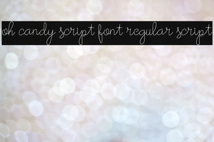 oh candy script font regular script Font - FFonts.net