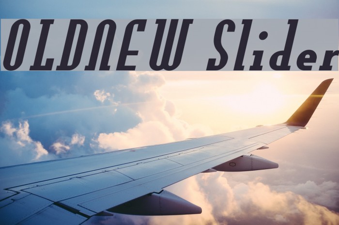 OLDNEW Slider Font - FFonts.net