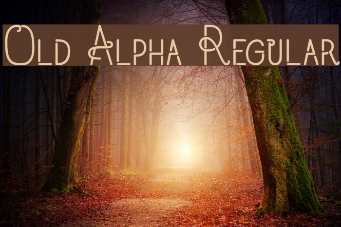 Old Alpha Regular Font - FFonts.net