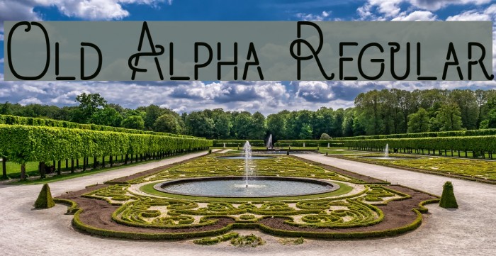 Old Alpha Regular Font - FFonts.net