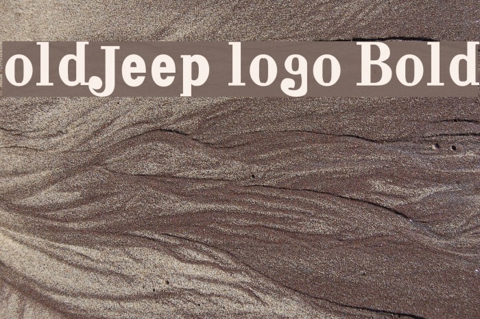 old jeep logo Bold Font - FFonts.net