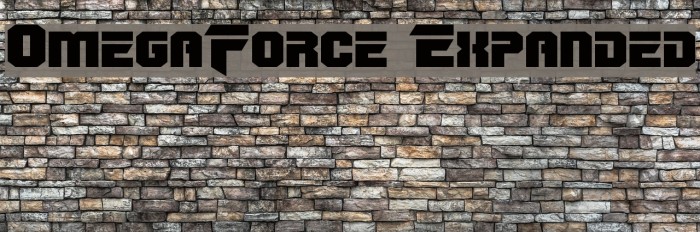 OmegaForce Expanded Font - FFonts.net