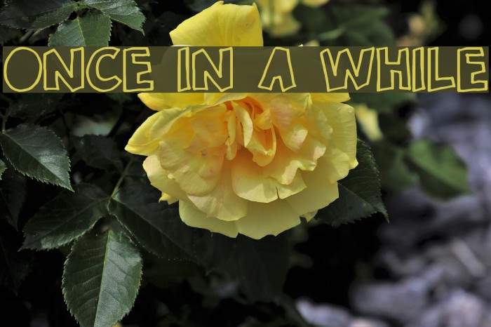 Once in a while Font - FFonts.net
