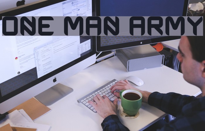 One Man Army Font - FFonts.net