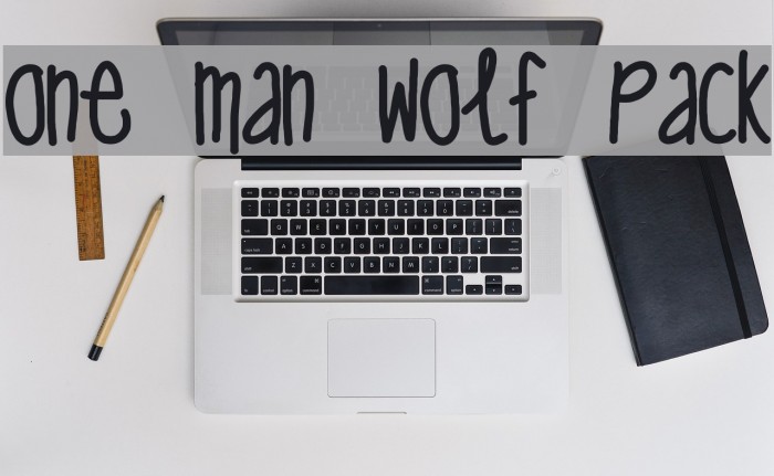 one man wolf pack Font - FFonts.net