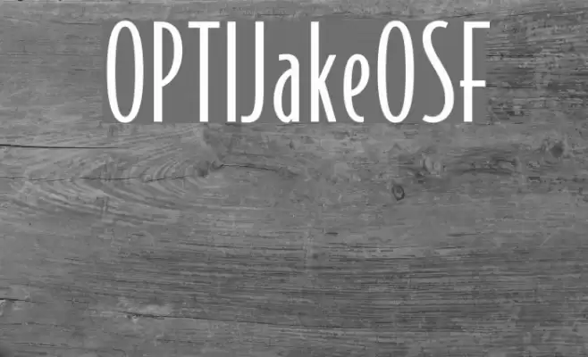OPTIJakeOSF Font - Free Download (TTF/OTF) | FFonts.net