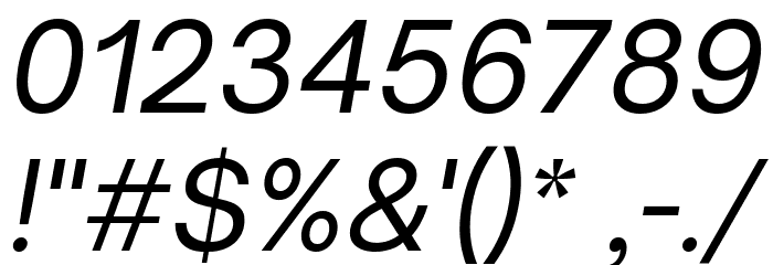 Open Sauce One Italic Font - FFonts.net