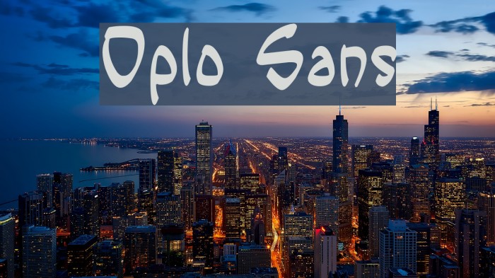 Oplo Sans Font - FFonts.net