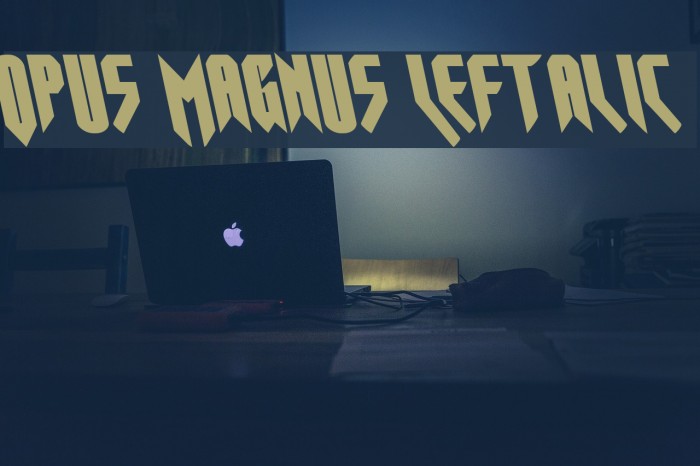 Opus Magnus Leftalic Font - FFonts.net
