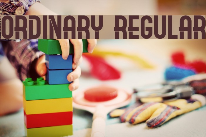 Ordinary Regular Font - FFonts.net