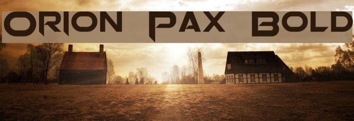 Orion Pax Bold Font - FFonts.net