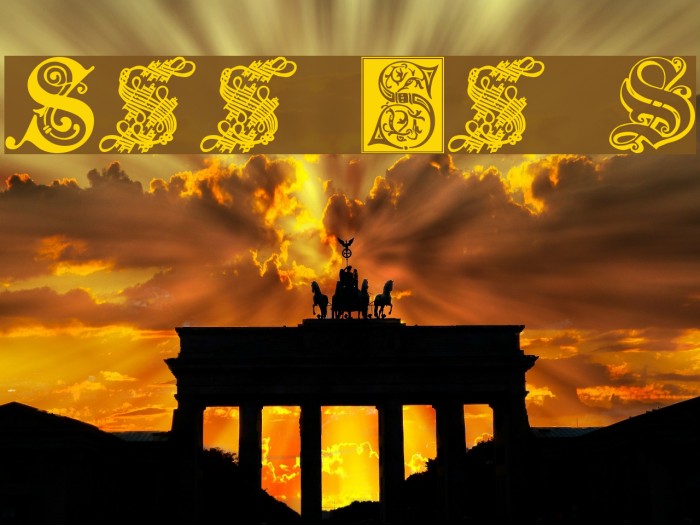 Ornamental Initials S Font - FFonts.net