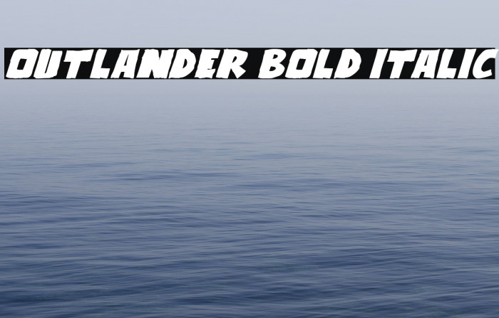 Outlander Bold Italic Font - FFonts.net