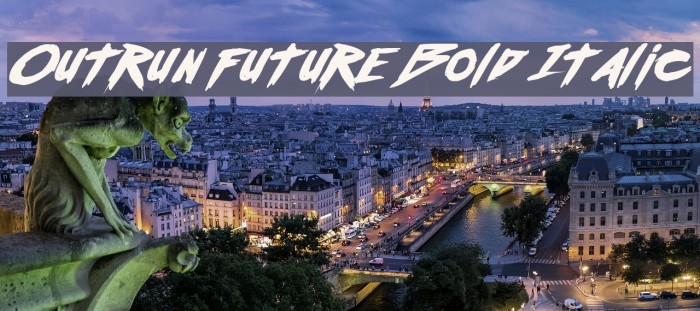 Outrun future Bold Italic Font - FFonts.net