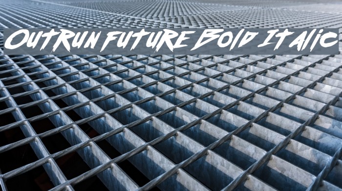 Outrun future Bold Italic Font - FFonts.net